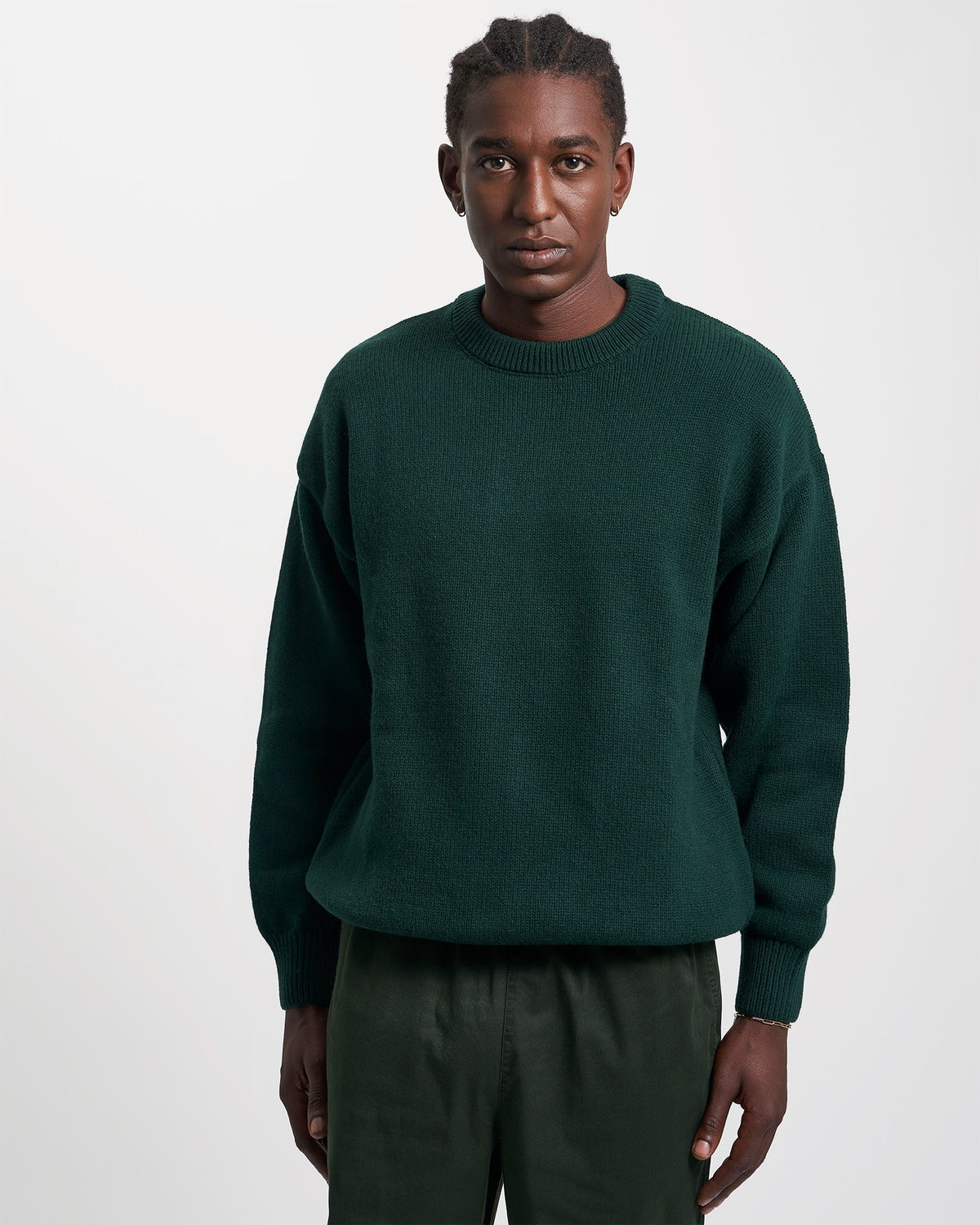 Oversized Merino Wool Crew - Ivory White – Colorful Standard