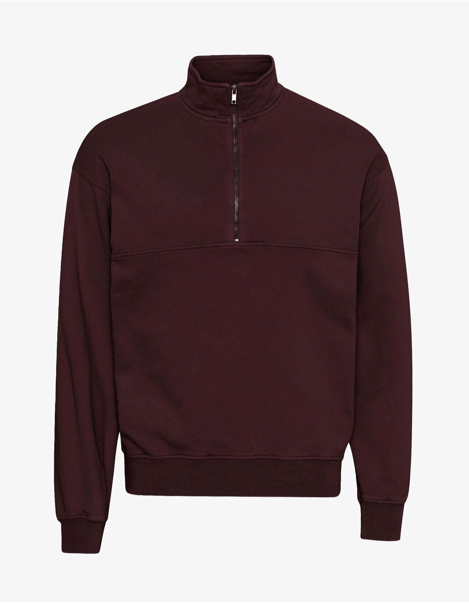 Organic Quarter Zip - Oxblood Red – Colorful Standard