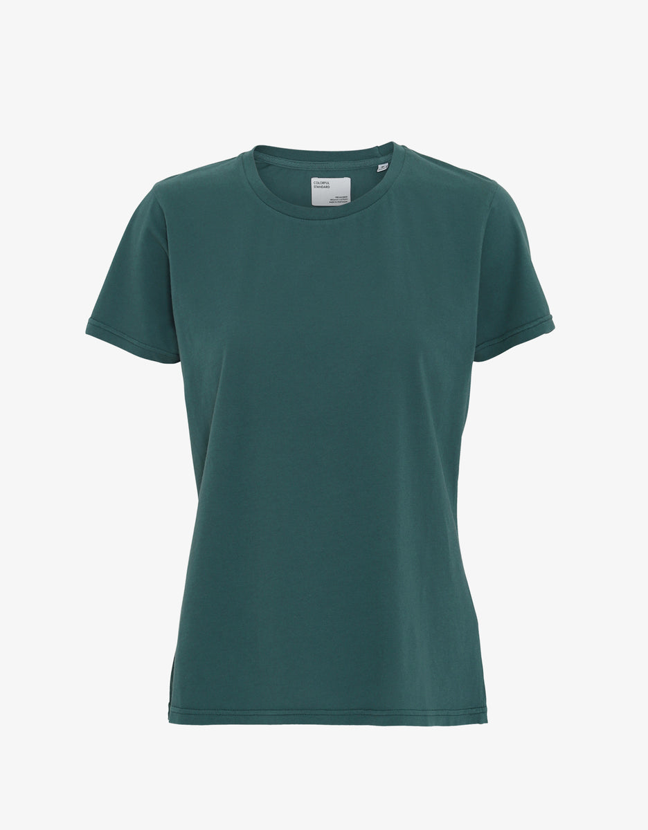 Women Light Organic Tee - Ocean Green – Colorful Standard