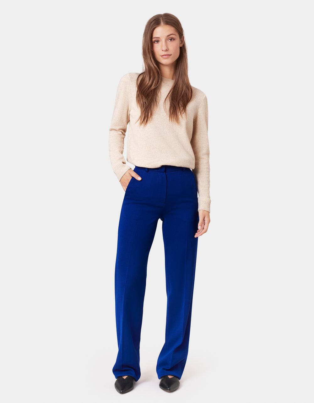 Women Light Merino Wool Crew - Polar Blue – Colorful Standard